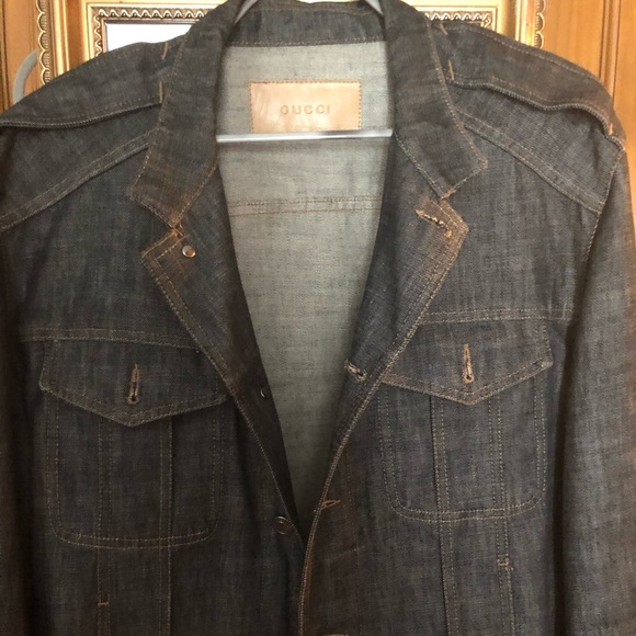Gucci | Jackets & Coats | Authentic Gucci Jean Jacket | Poshmark